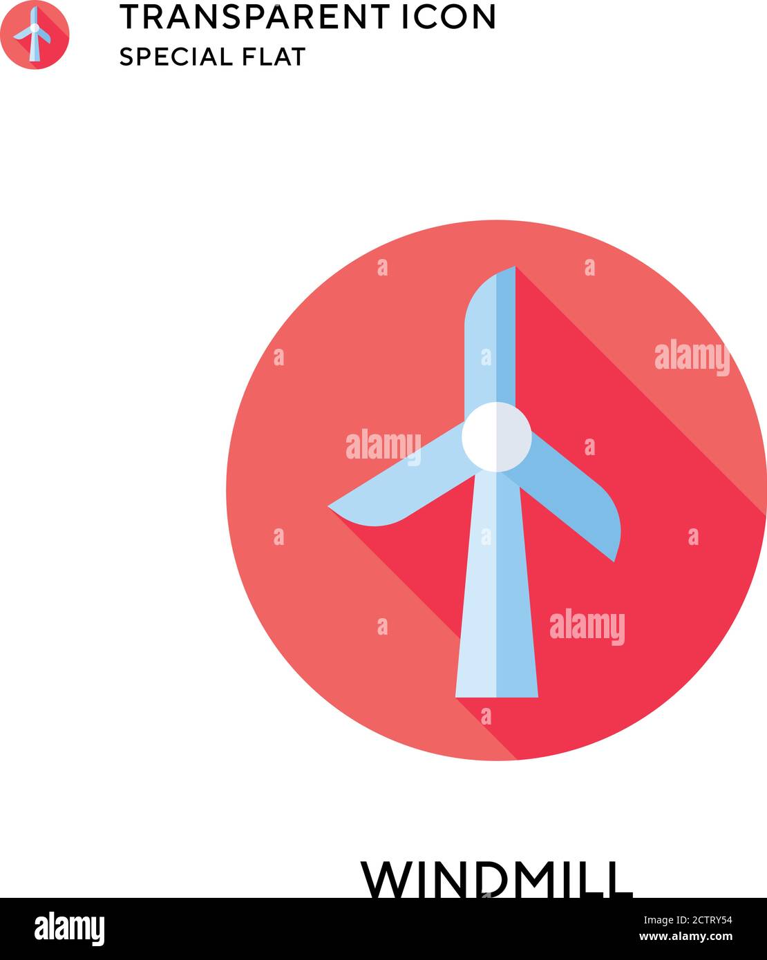 Aerial view industrial windmills countryside Stock Vector Images - Alamy
