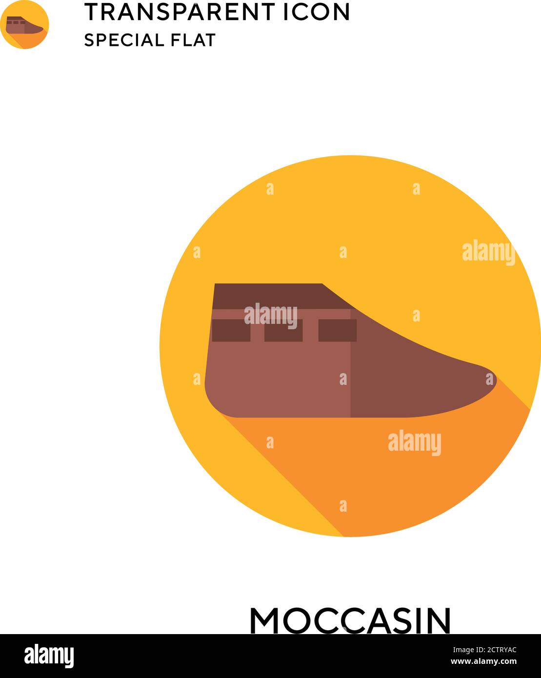 Moccasin vector icon. Flat style illustration. EPS 10 vector Stock Vector Image & Art - Alamy