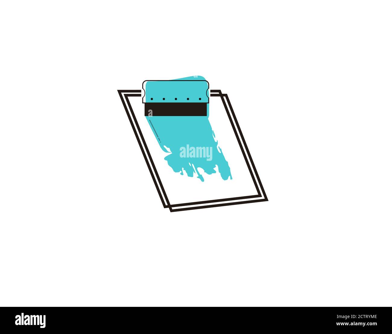 screen printing Flat Icon on white background in vector illustration ...