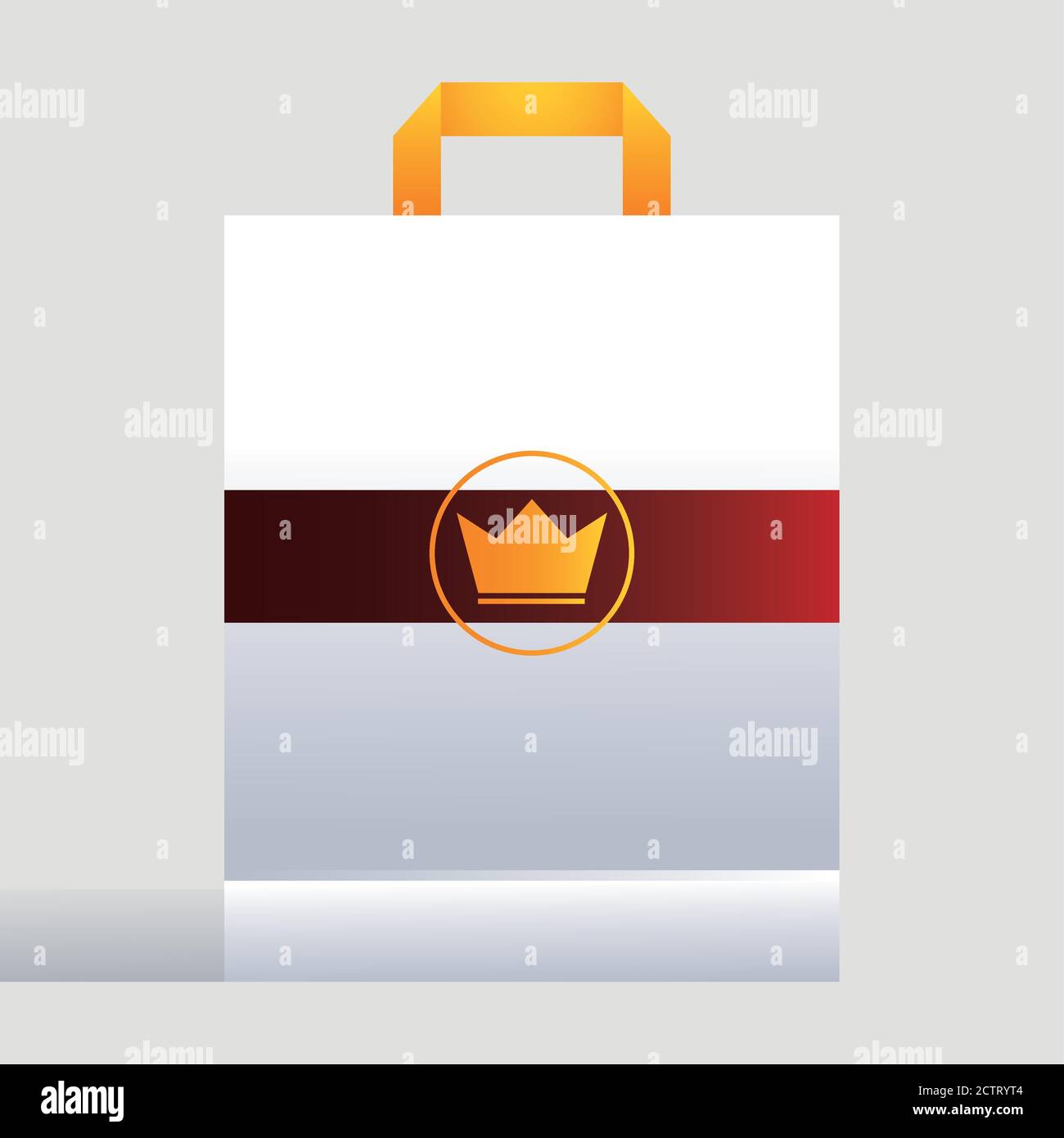 shopping bag, corporate identity template on white background vector ...