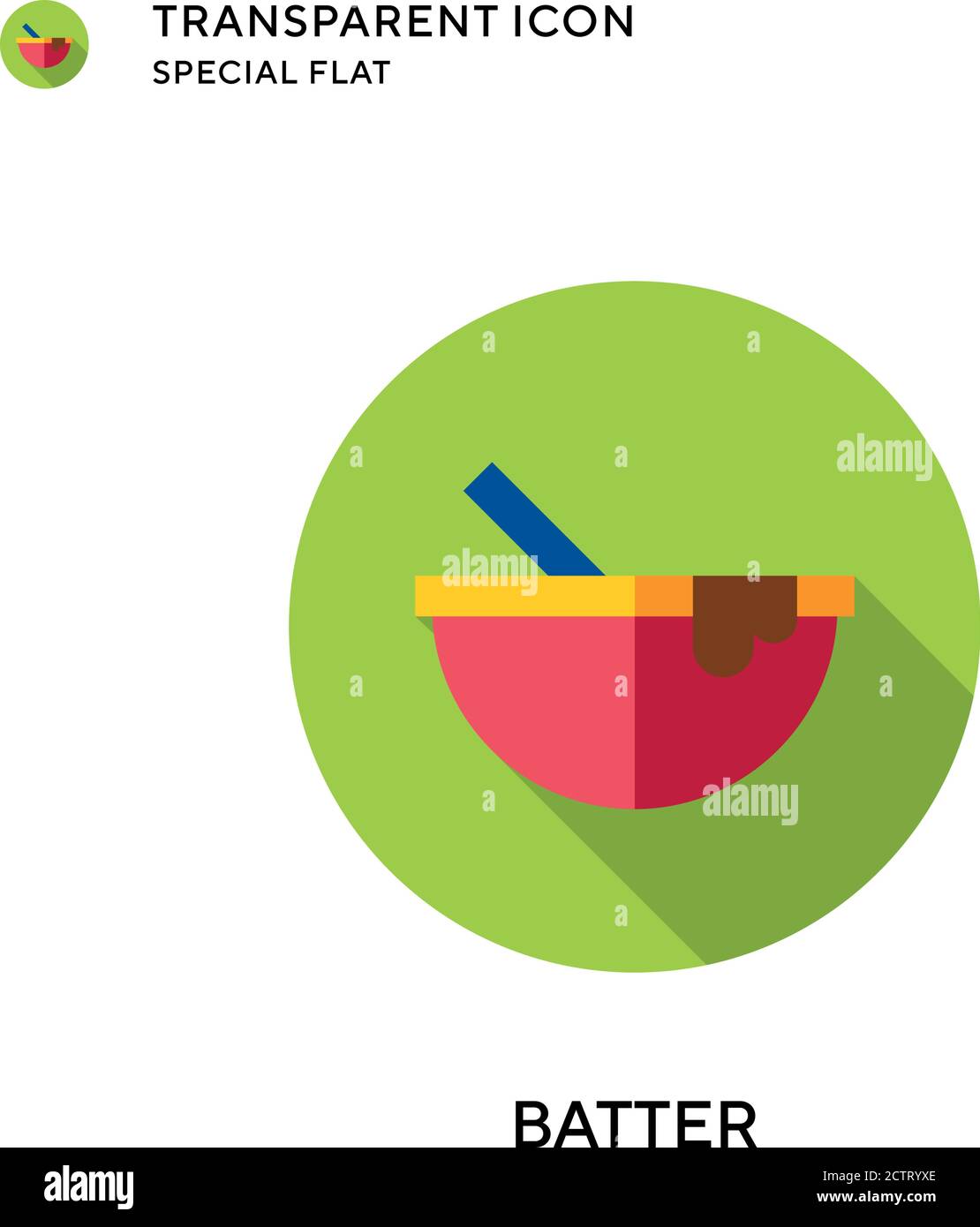 Mixing batter top view Stock Vector Images - Alamy