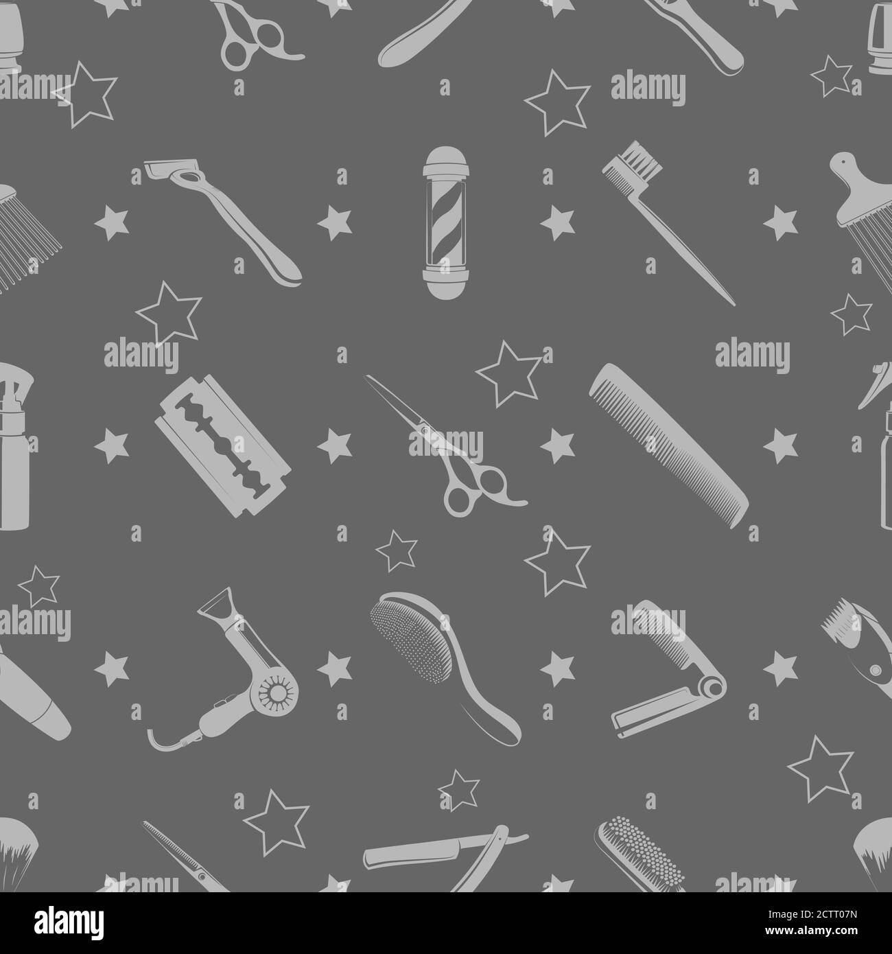 Concept hairdressing man barber Black and White Stock Photos & Images ...