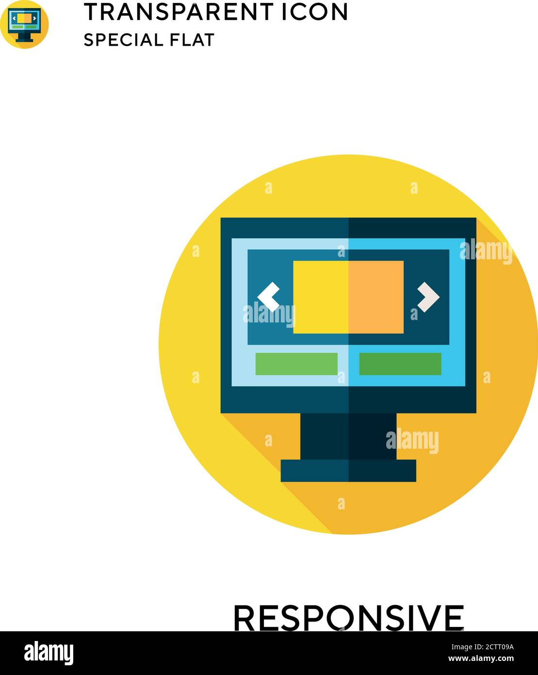 Responsive vector icon. Flat style illustration. EPS 10 vector Stock ...