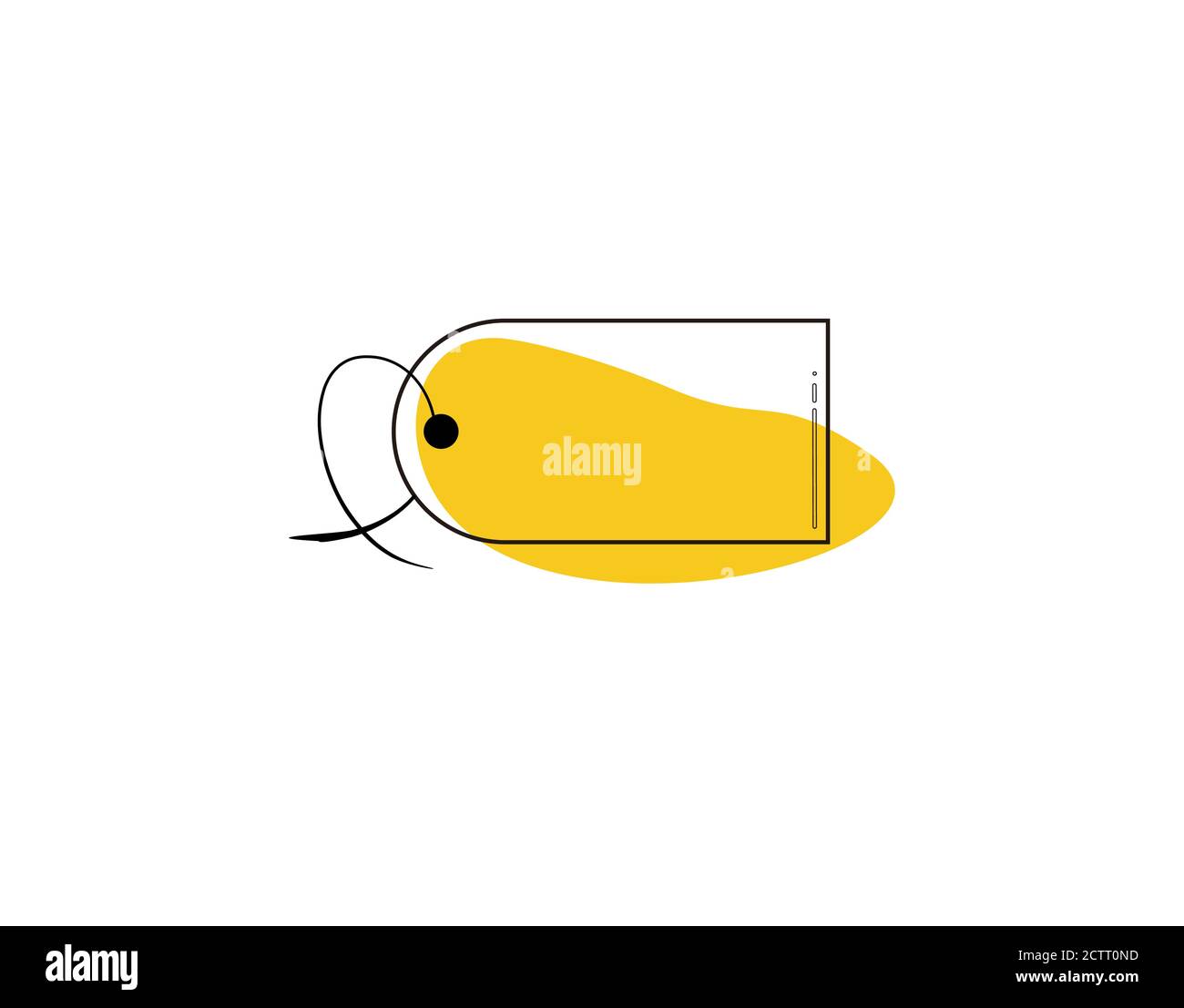 Label Flat Icon on white background in vector illustration Stock Vector ...