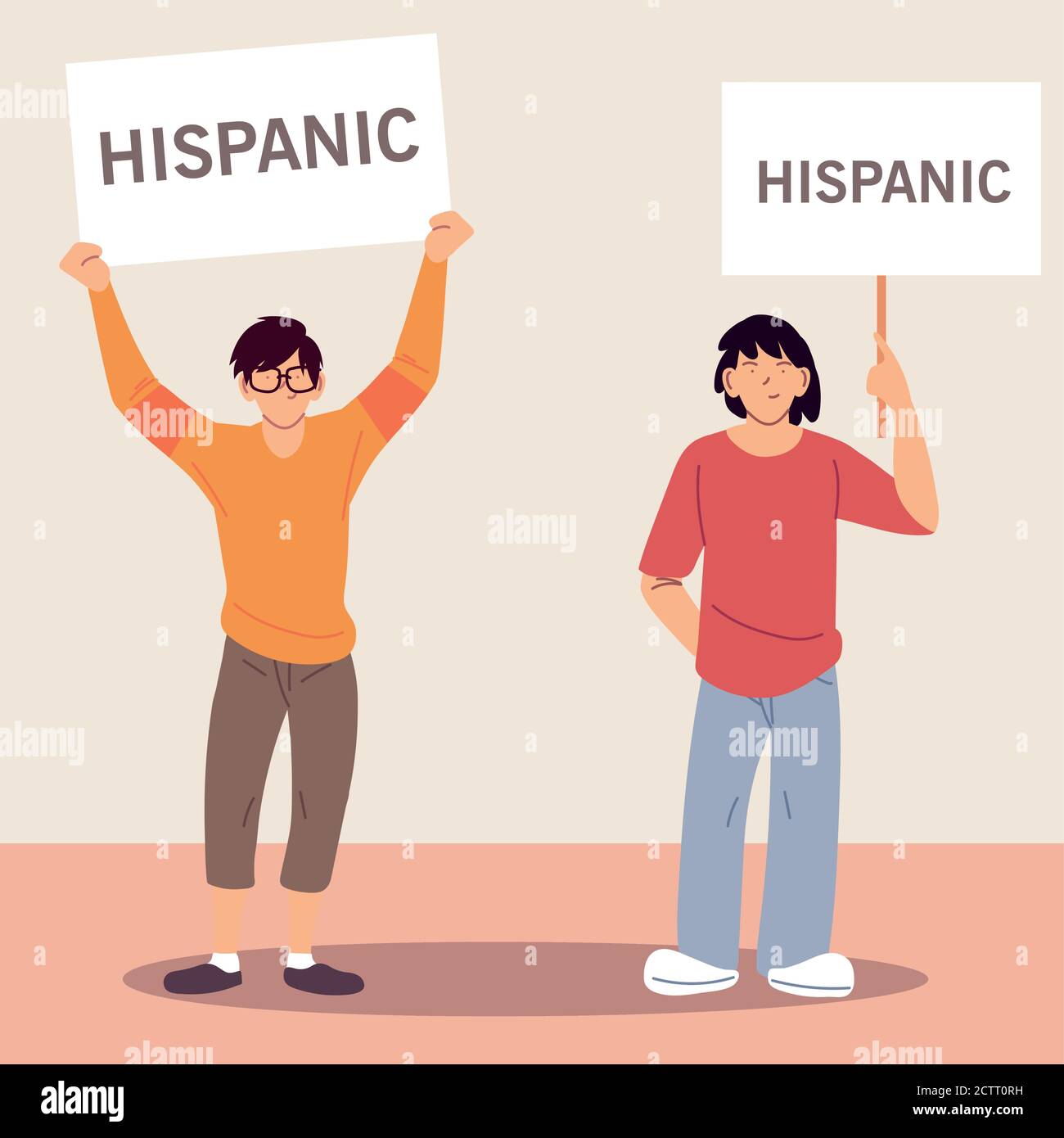 national hispanic heritage month with latin men cartoons with hispanic ...