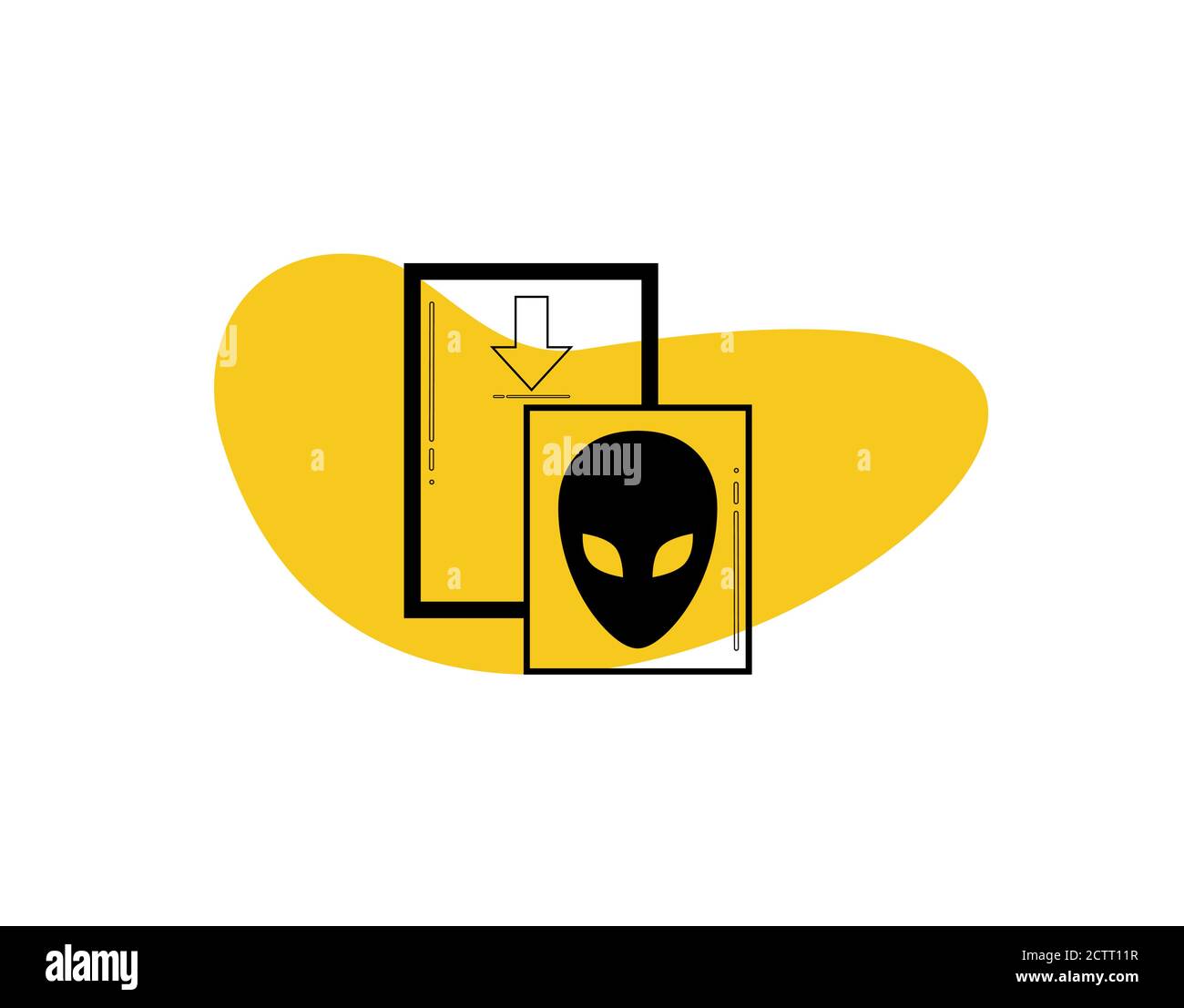 screen printing paper Flat Icon on white background in vector ...