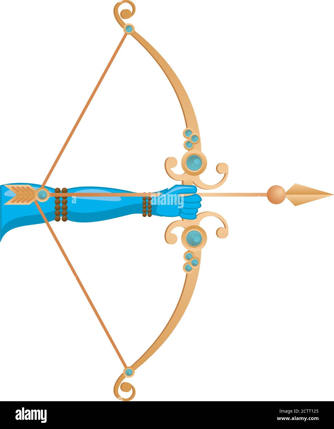 blue hand and golden arch rama hindu icon vector illustration design ...