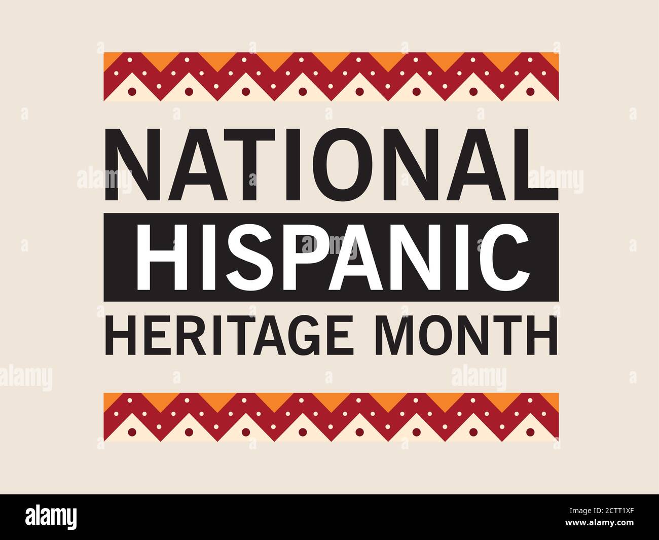 national hispanic heritage month in geometric frame design, culture and ...