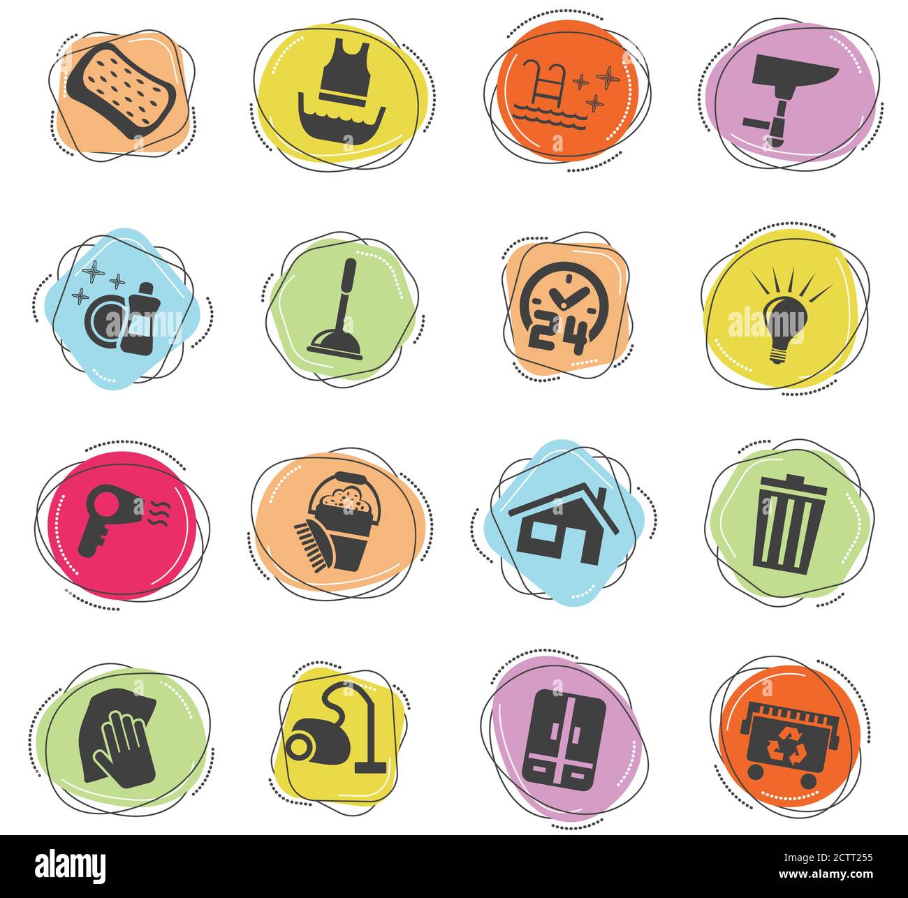 Wash floors Stock Vector Images - Alamy