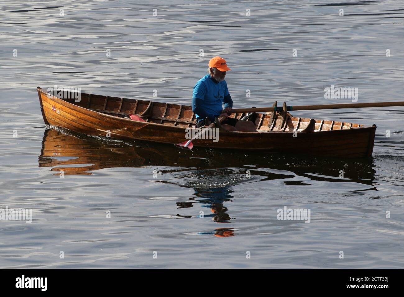A rowing boat from the Royal West of Scotland Amateur Boat Club (RWSABC ...