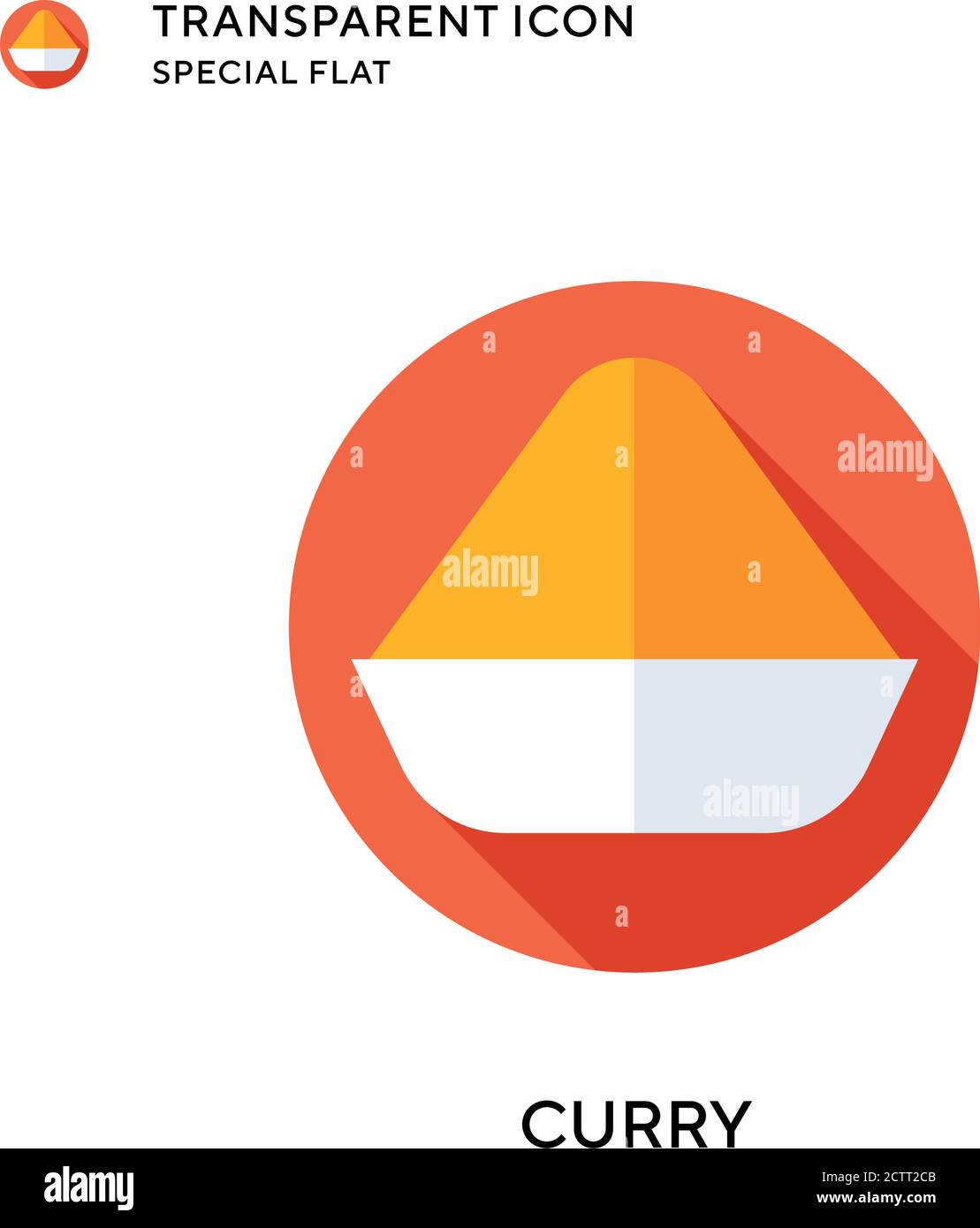 Curry vector icon. Flat style illustration. EPS 10 vector Stock Vector ...