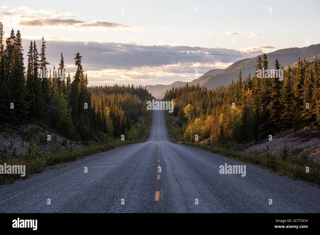 Scenic Road View Stock Photo - Alamy
