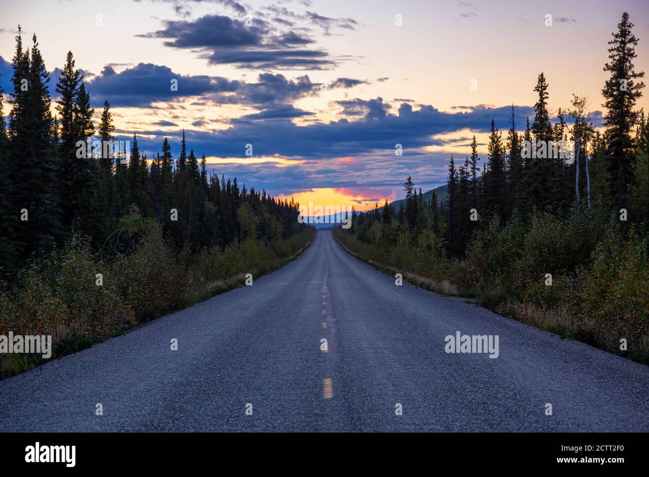 Scenic Road View Stock Photo - Alamy