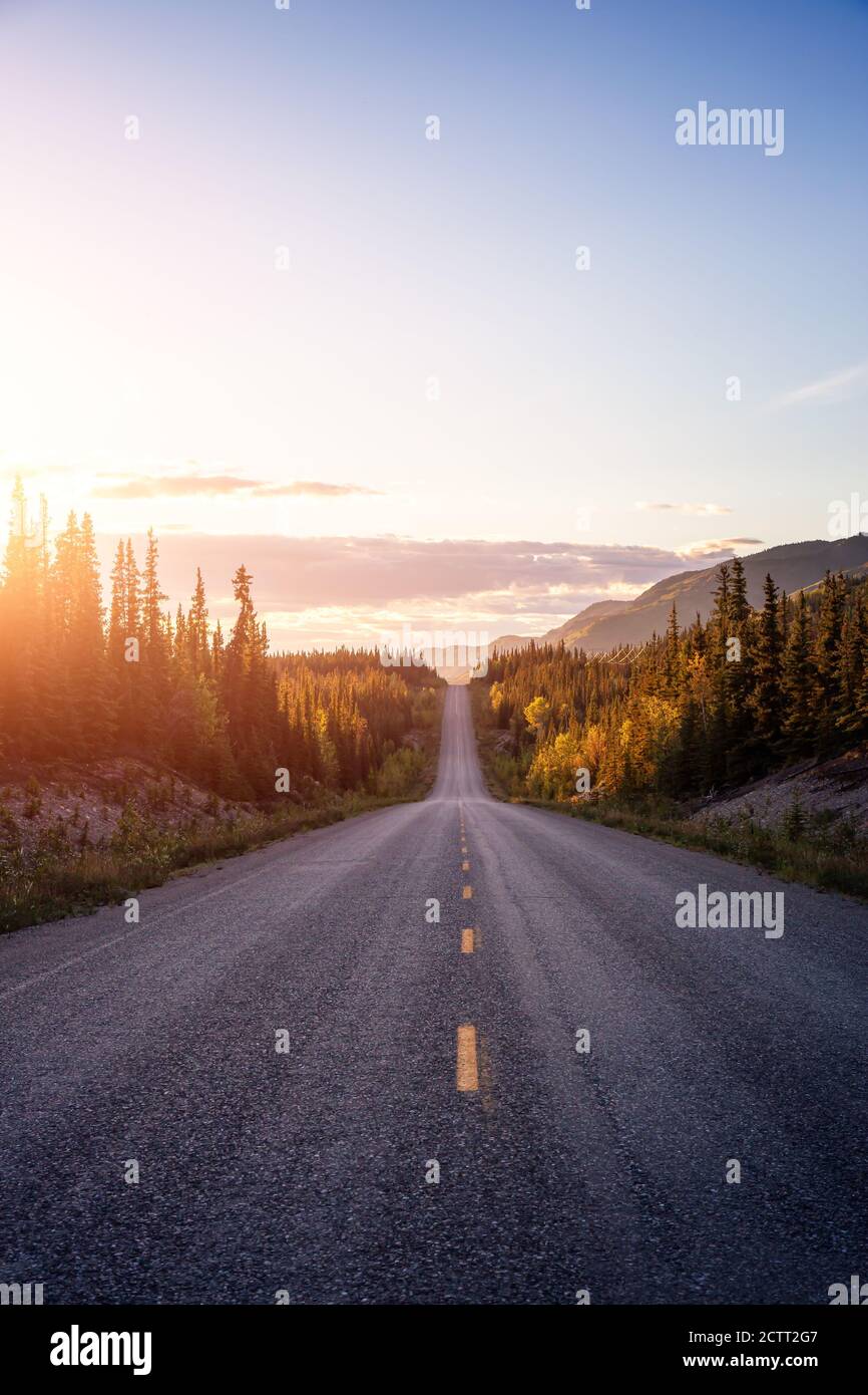 Scenic Road View Stock Photo - Alamy