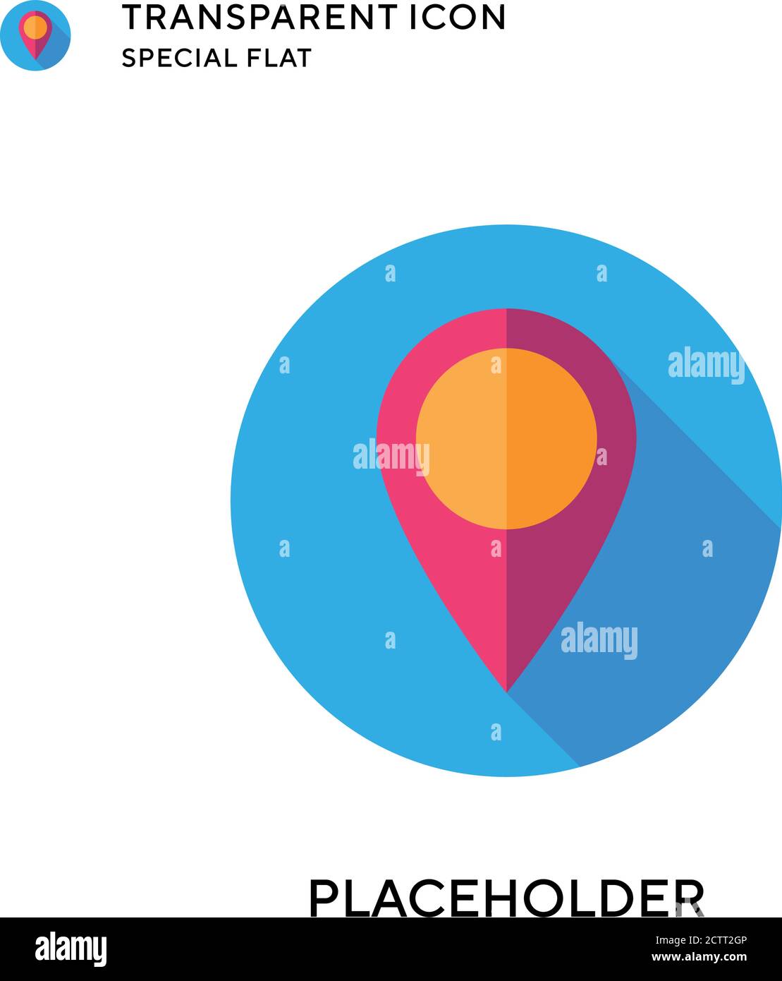 Placeholder vector icon. Flat style illustration. EPS 10 vector Stock ...