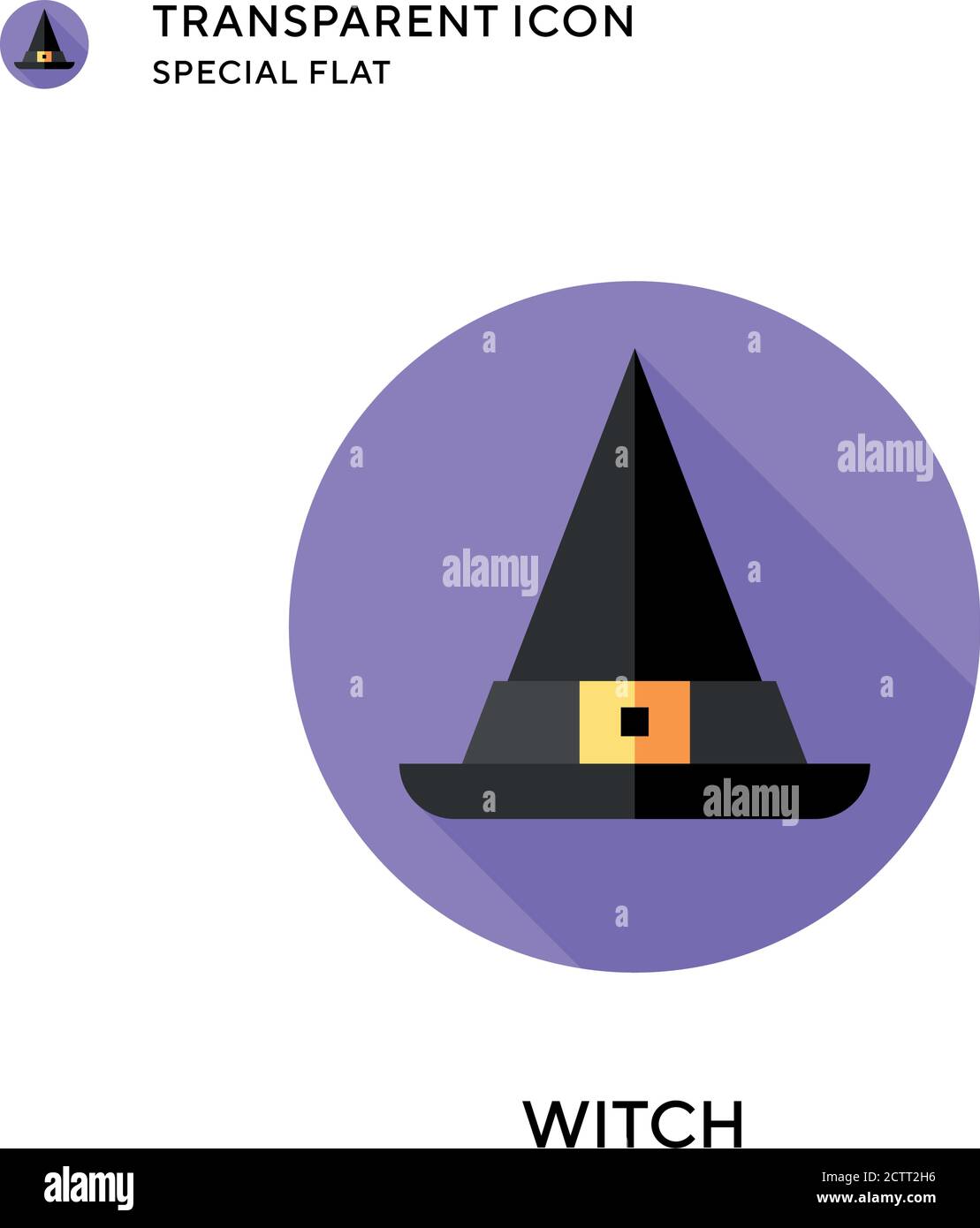 Witch vector icon. Flat style illustration. EPS 10 vector Stock Vector ...