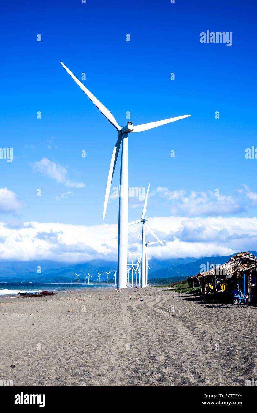 Environment energy wind power windmills beach hi-res stock photography ...