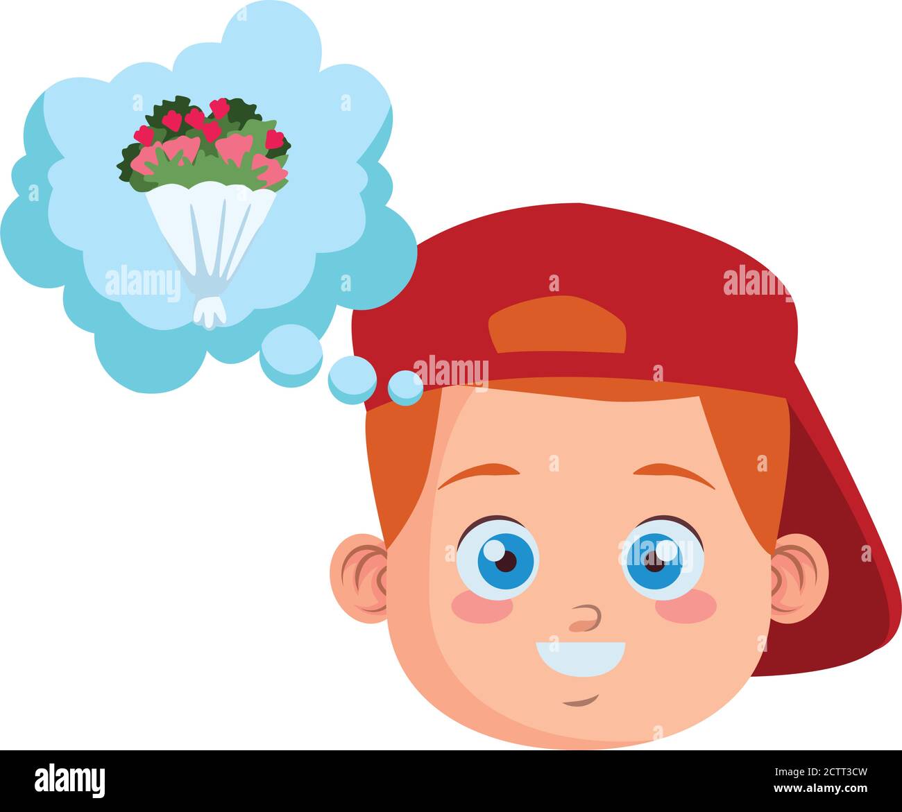 Child thinking cap Stock Vector Images - Alamy