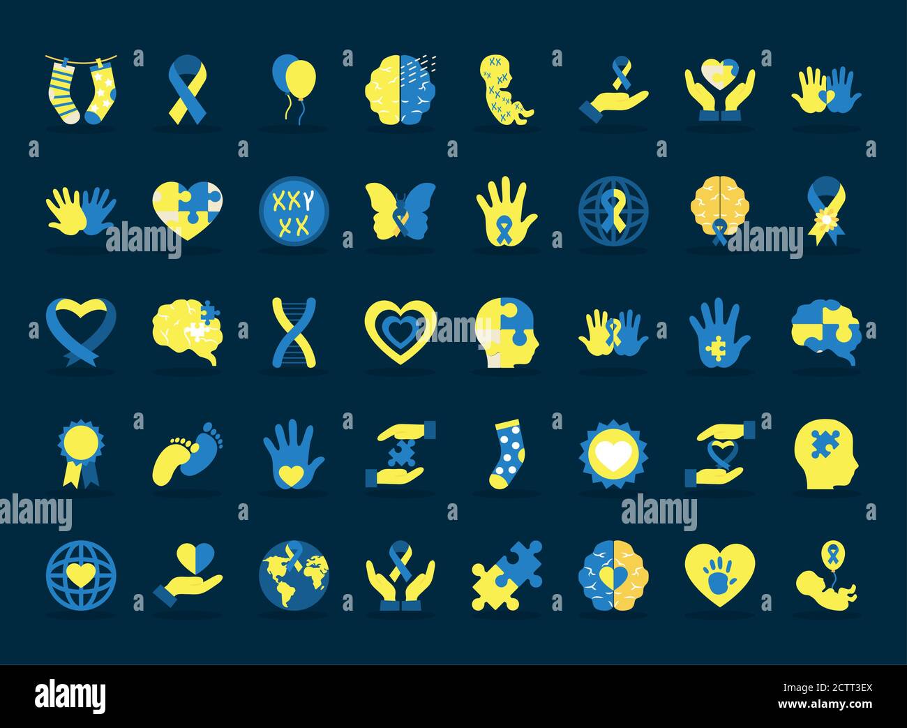 Chromosome down syndrome Stock Vector Images - Alamy