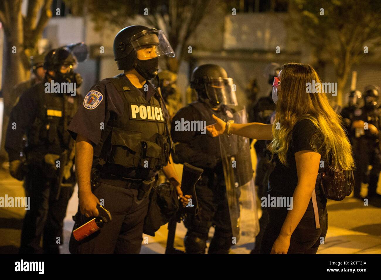 Officer with pepper spray hi-res stock photography and images - Alamy