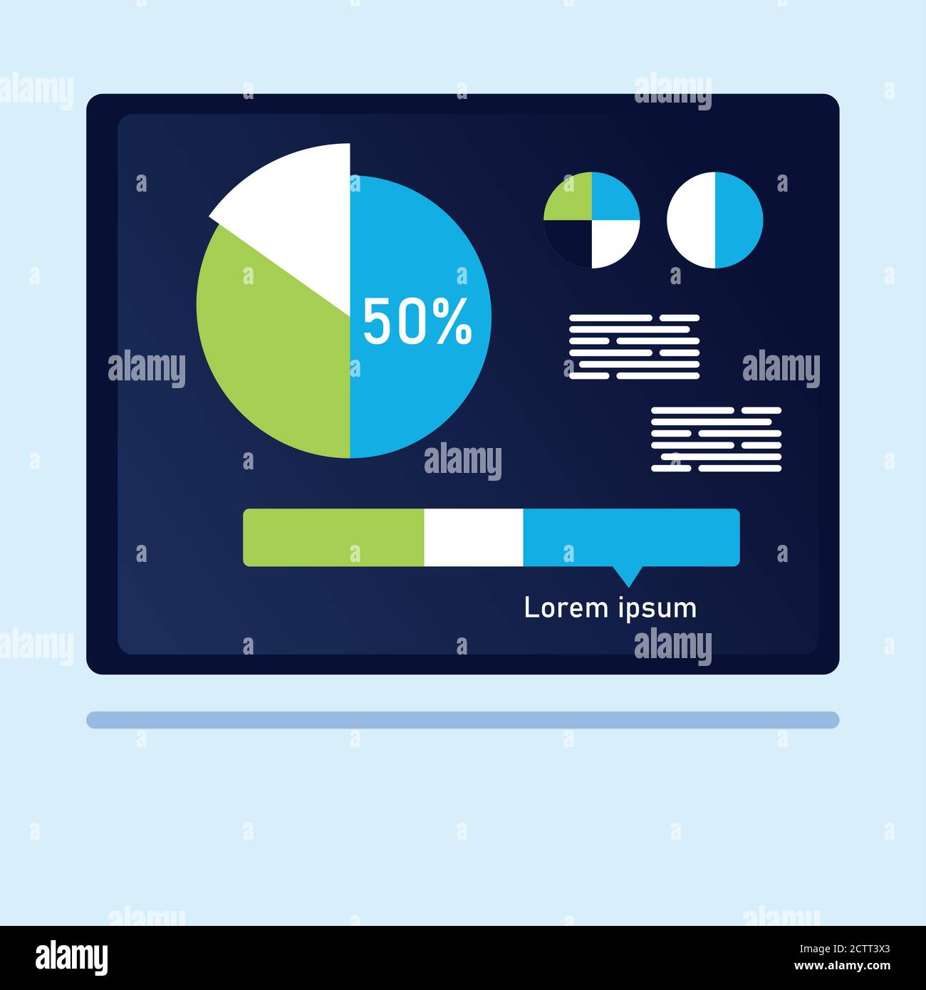 pie chart infographic design, Data information and analytics theme ...