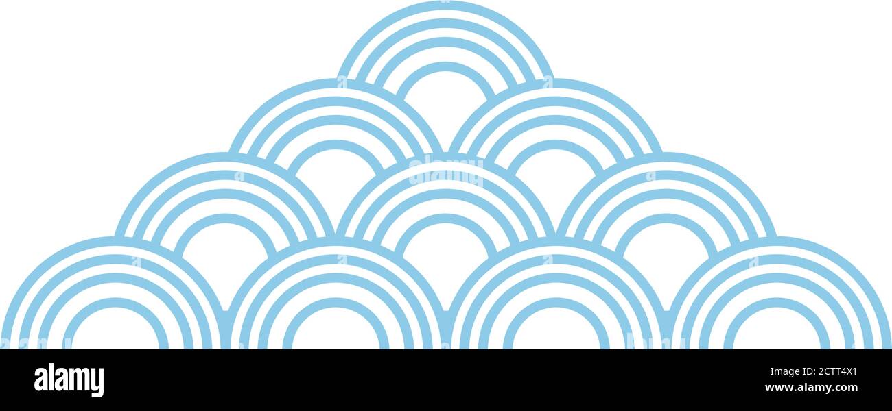 chinese cloud sky waves pattern vector illustration design Stock Vector ...