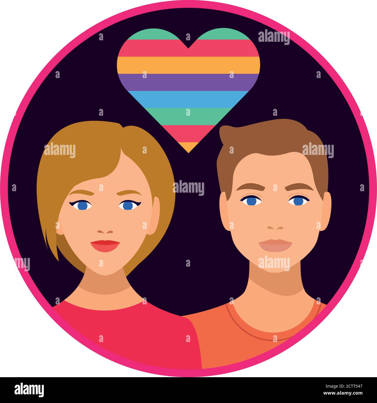 national hispanic heritage celebration with couple and lettering in ...