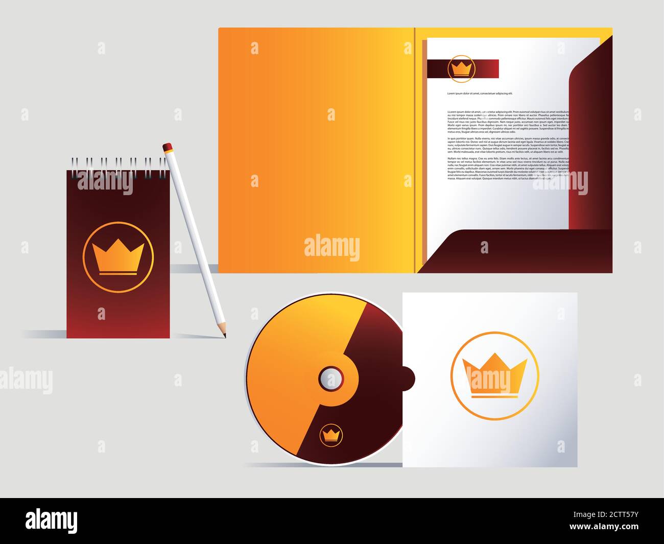 corporate identity branding design in white background vector ...