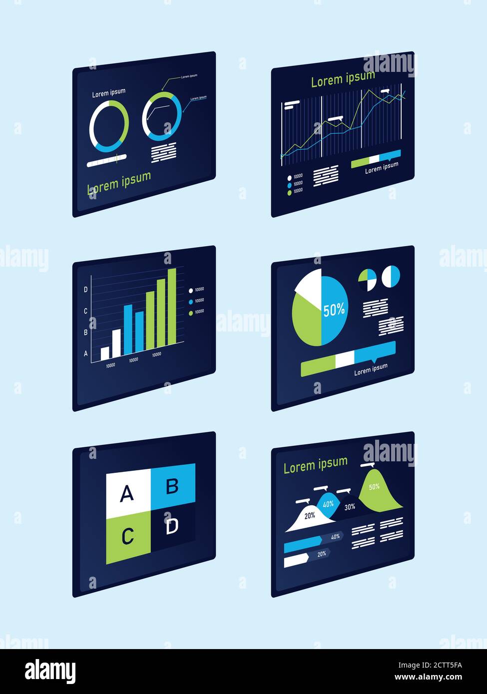 charts infographics icon set design, Data information and analytics ...