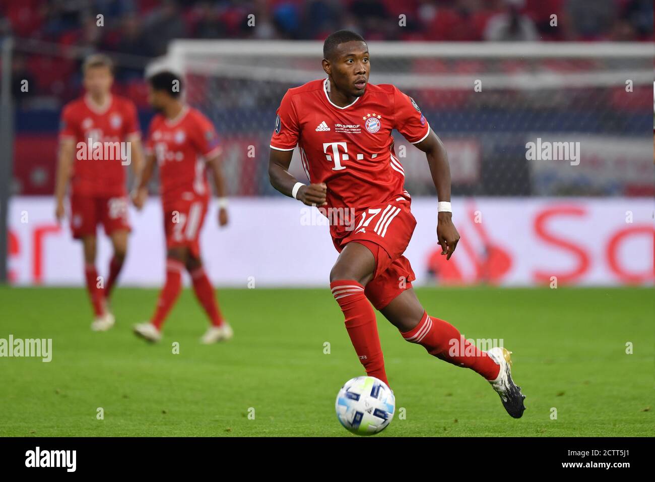 Budapest, Ferenc Puskas Stadium. 24th Sep, 2020. David ALABA (FC Bayern ...