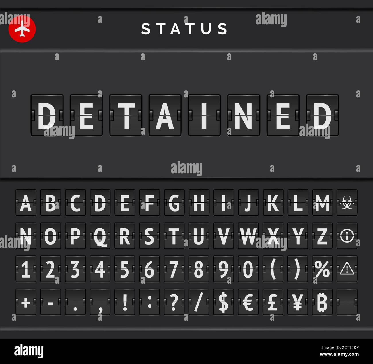 Cancelled train board Stock Vector Images - Alamy