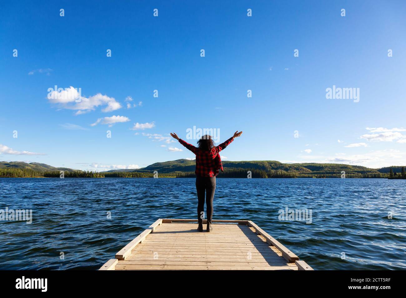 Girl at the Lake Stock Photo - Alamy