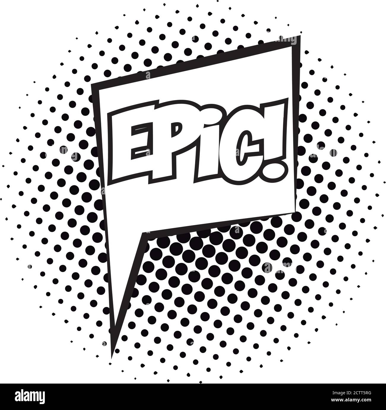 speech bubble with spic word pop art line style vector illustration ...