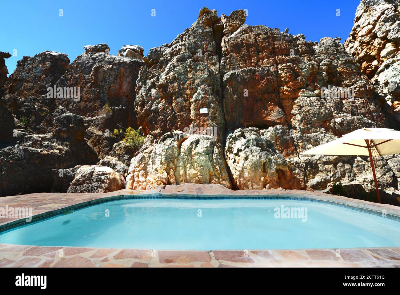 The beautiful swimming pool at the Kagga Kamma reserve in the Western ...