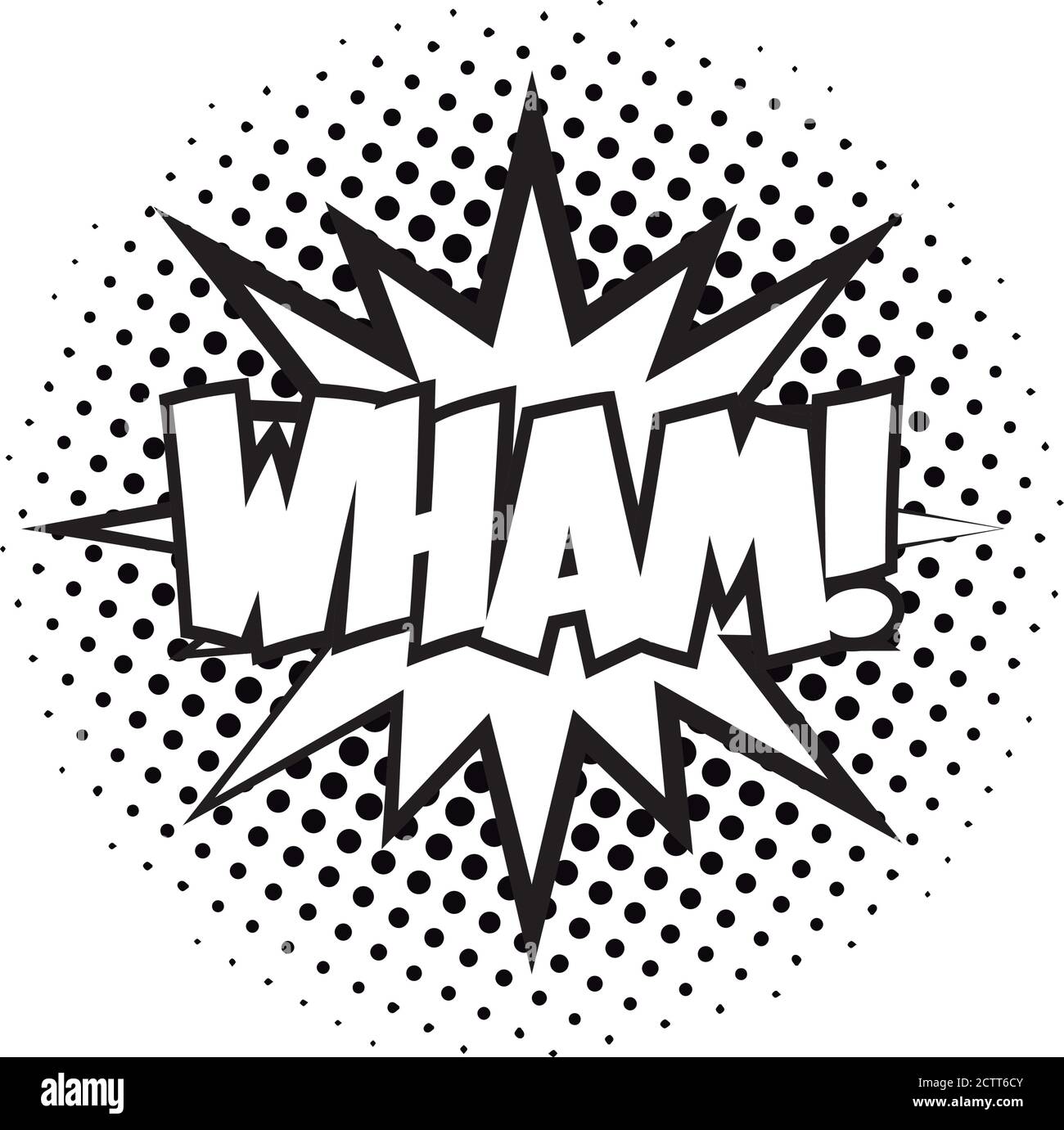 Expression splash wham word hi-res stock photography and images - Alamy