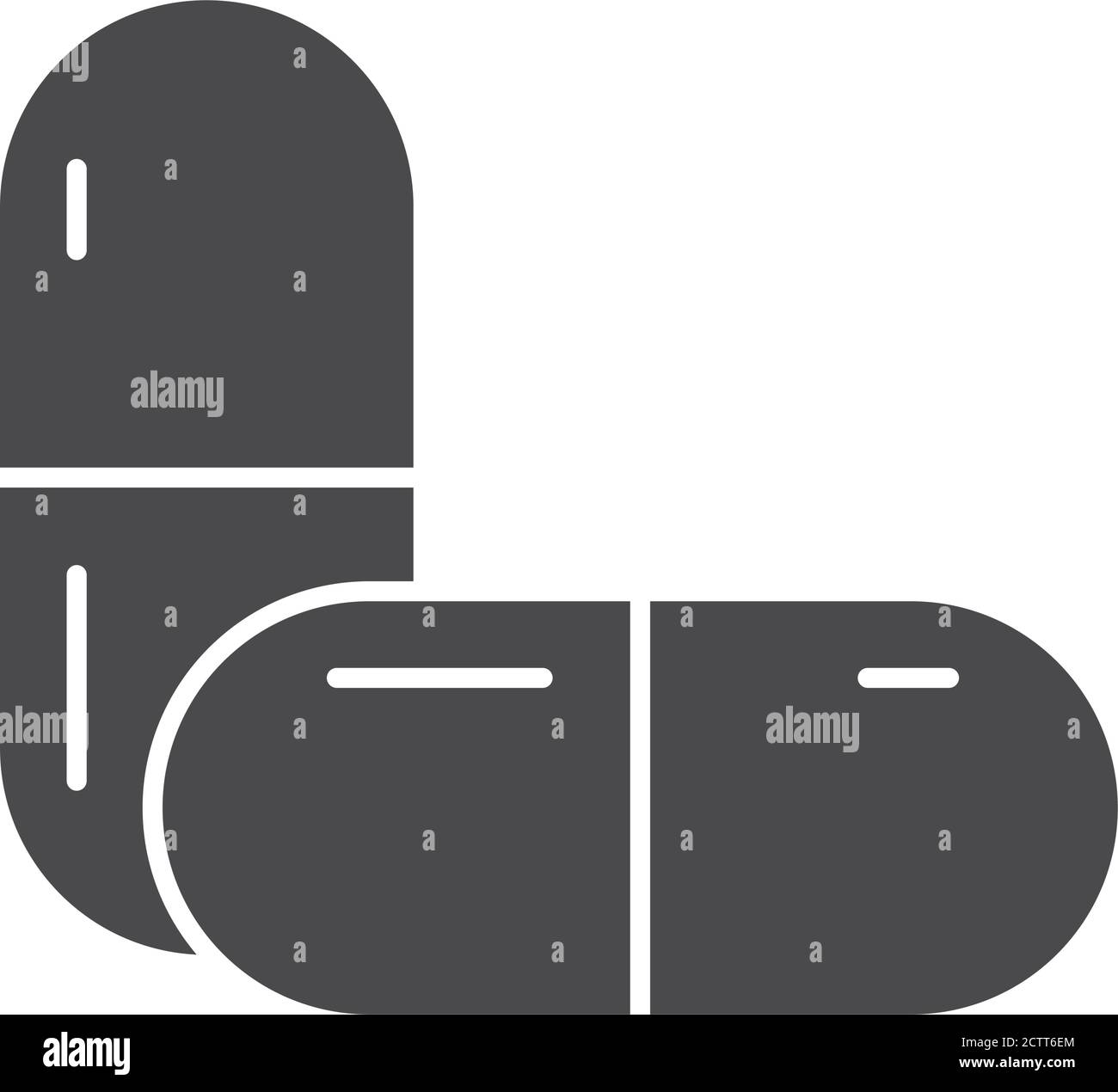 medicine prescription capsule medication vector illustration silhouette ...