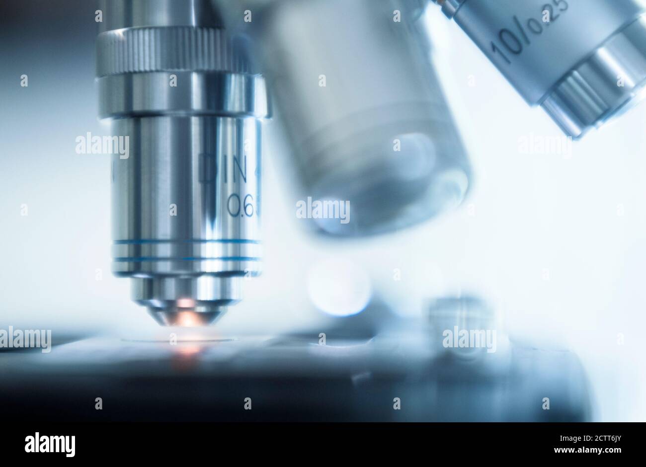Close up laboratory microscope on hi-res stock photography and images ...