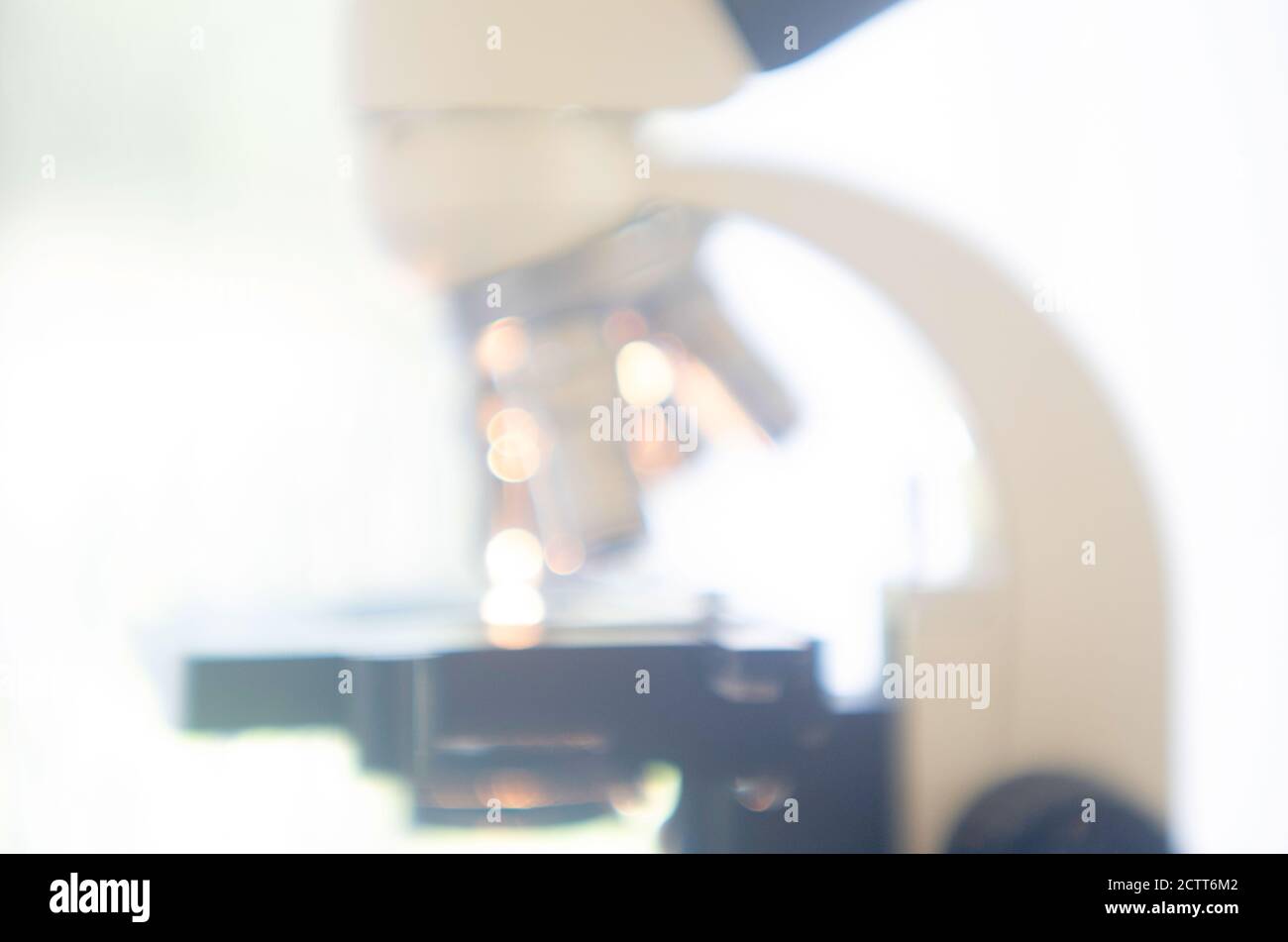 Microscope in laboratory Stock Photo - Alamy