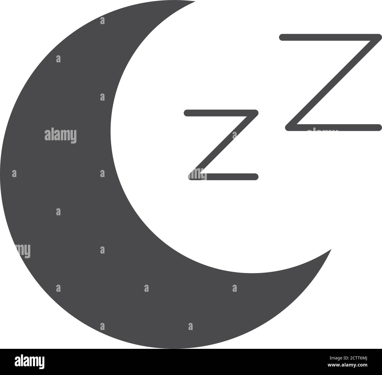 Sleeping moon concept icon Stock Vector Images - Alamy