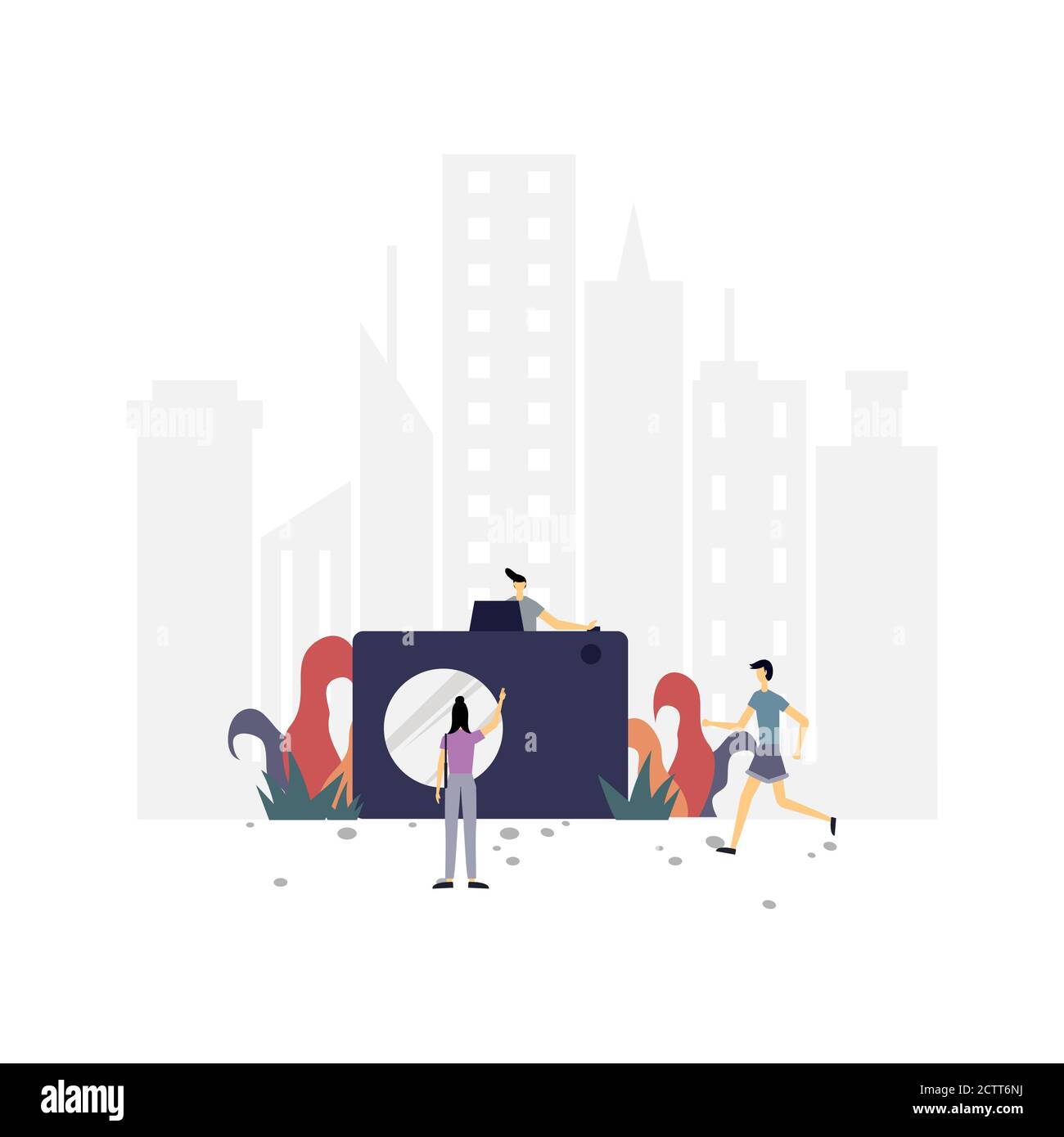 Pose For A Portrait Stock Vector Images - Alamy