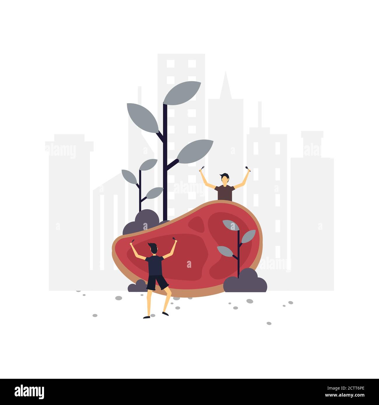 Meat page Stock Vector Images - Alamy