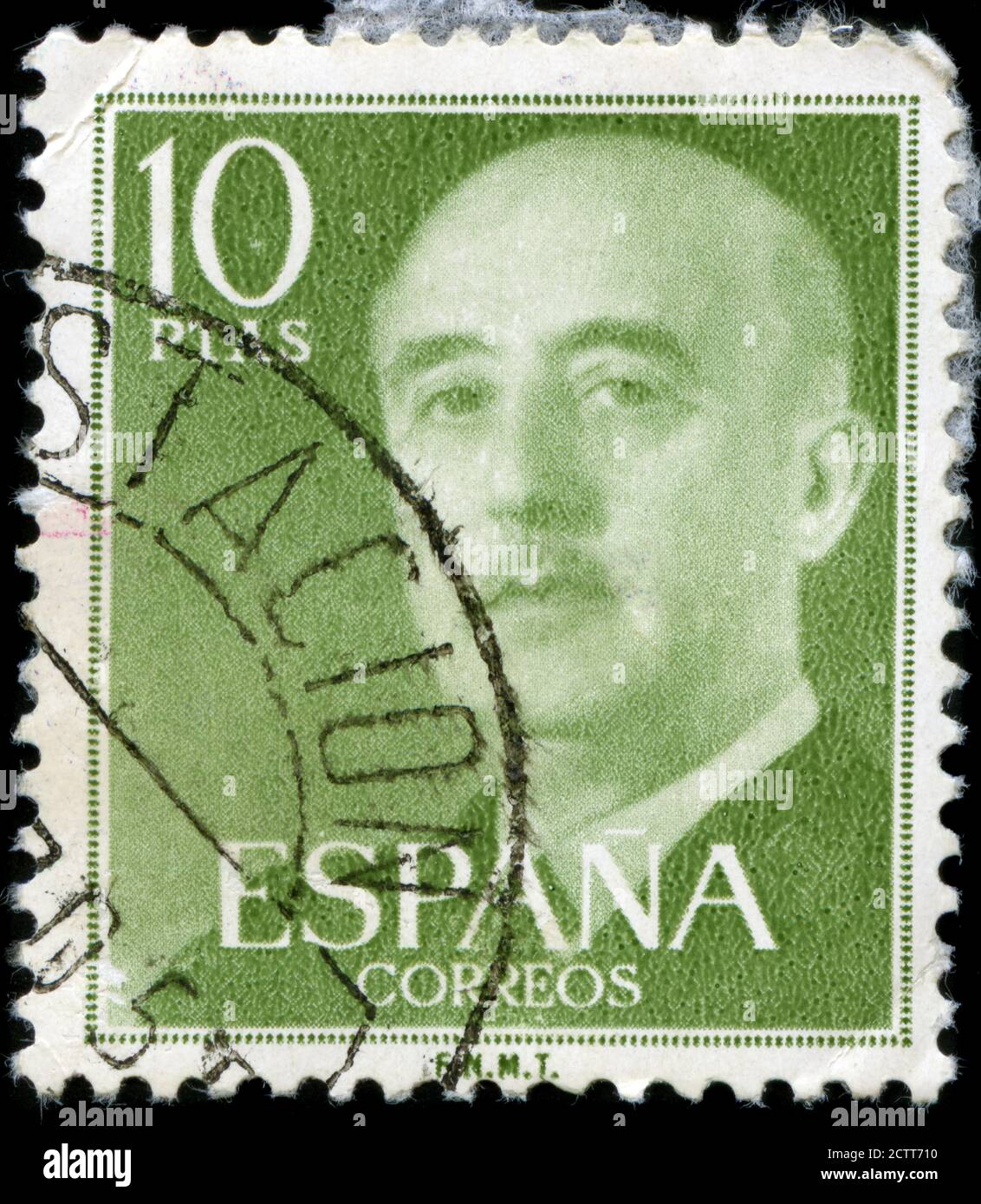 Postage stamp from Spain in the General Franco (V) 1955-1975 series ...