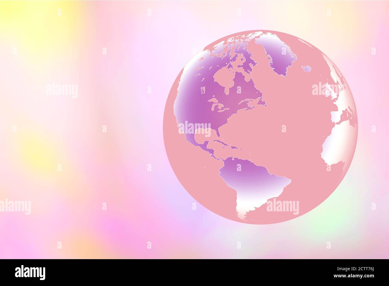 Globe on pastel background Stock Photo - Alamy