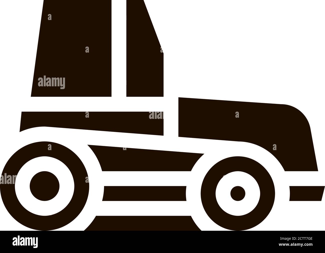 Farmland Tractor Vehicle Vector Icon Stock Vector Image & Art - Alamy