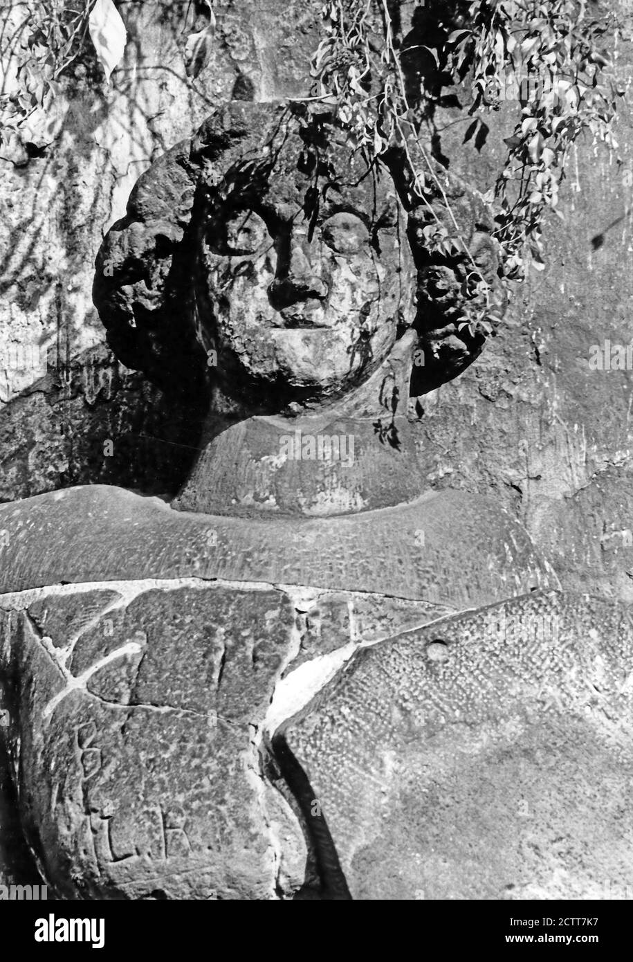 The Roland statue of Quedlinburg in Germany, photo taken 1985 Stock ...