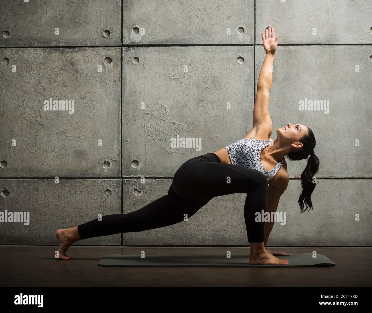 Yoga pose one person indoors hi-res stock photography and images - Alamy