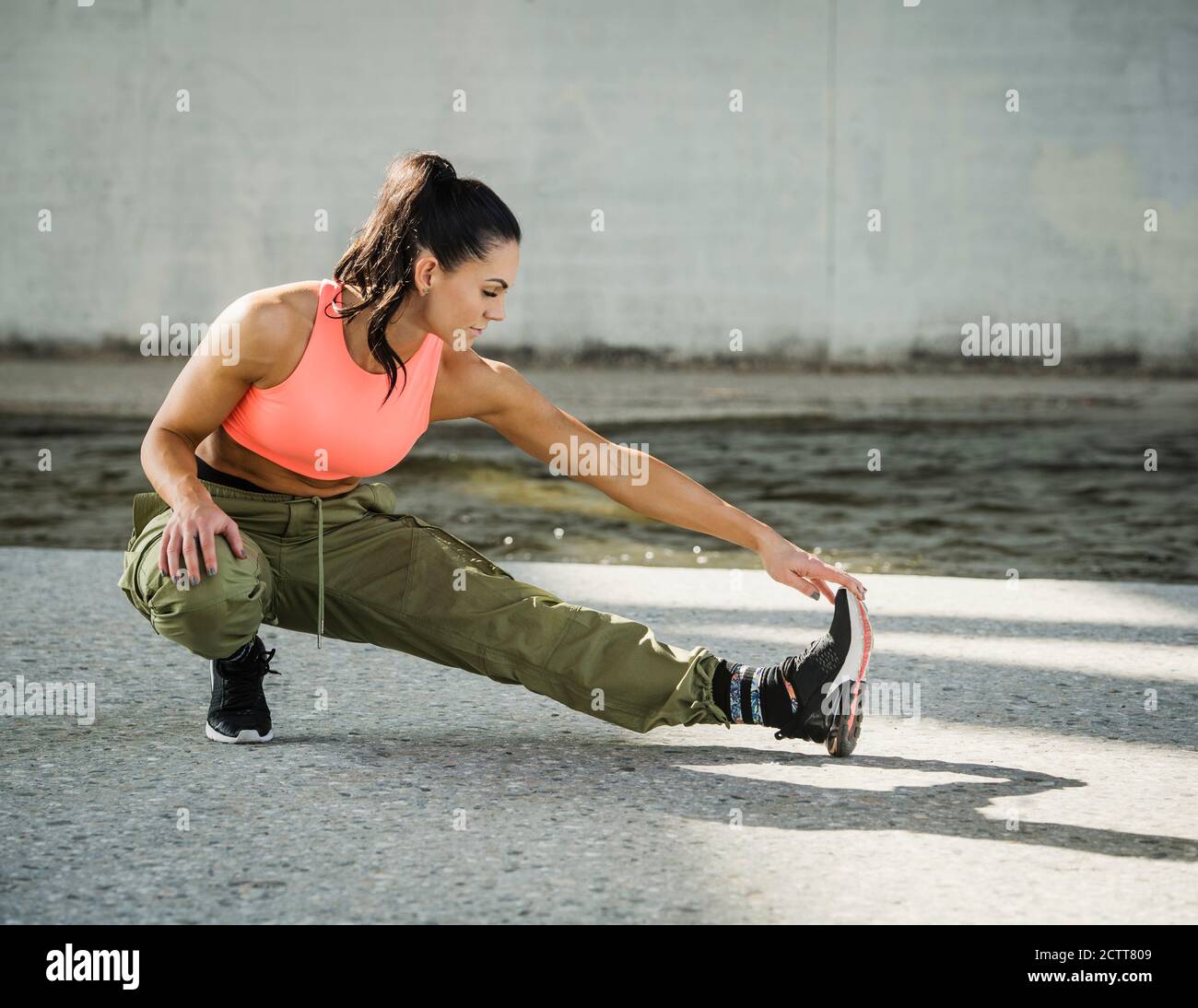 Full length stretching hi-res stock photography and images - Alamy