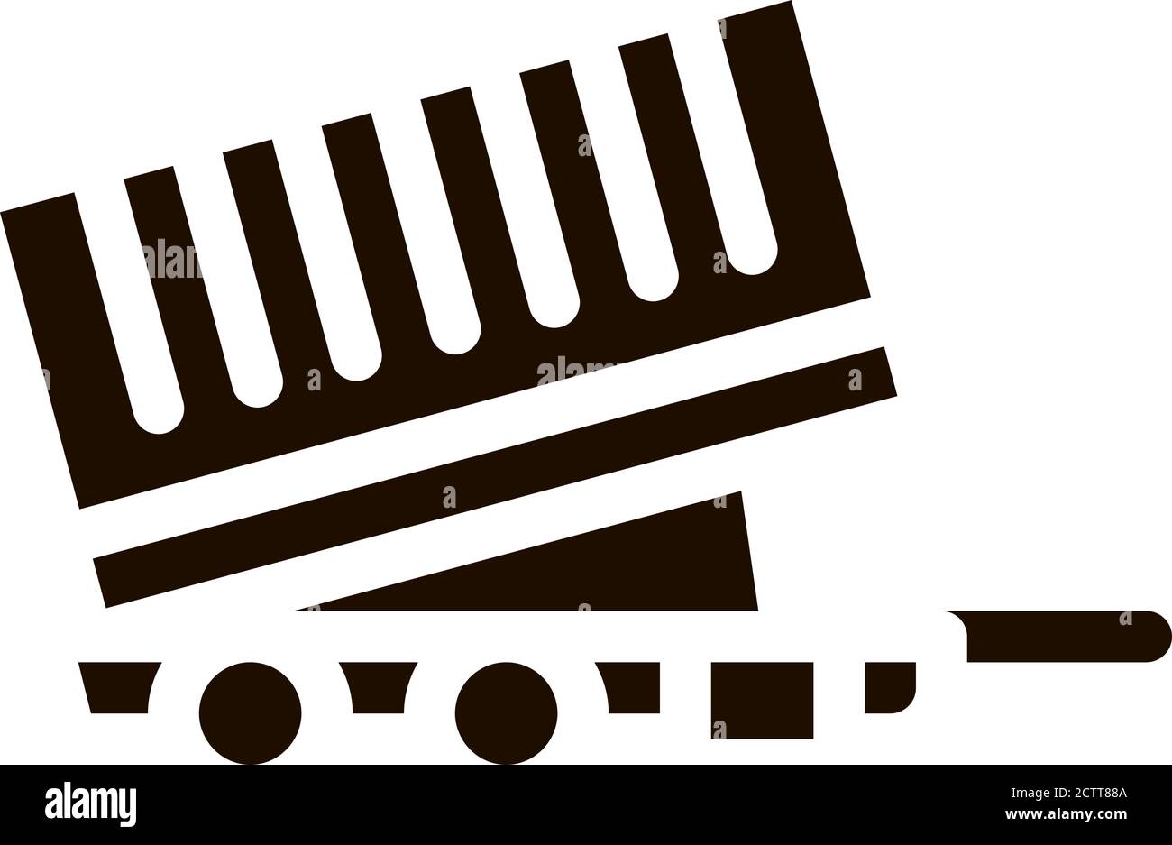 Grain trailer farm machinery Stock Vector Images - Alamy