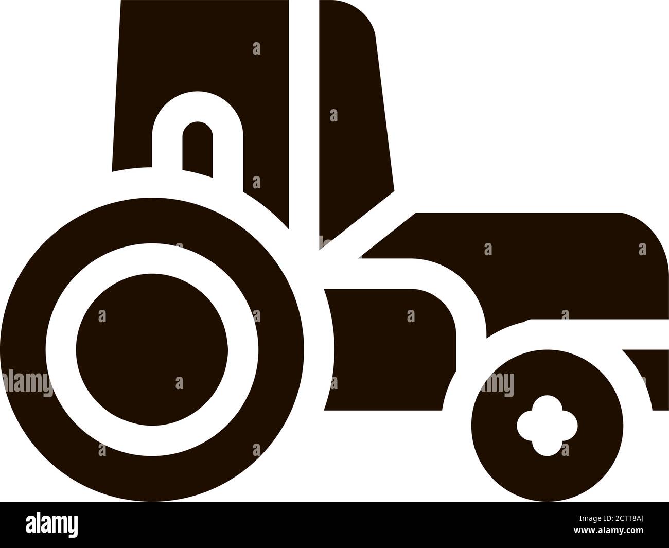 Caterpillar Tractor Vehicle Vector Icon Stock Vector Image & Art - Alamy