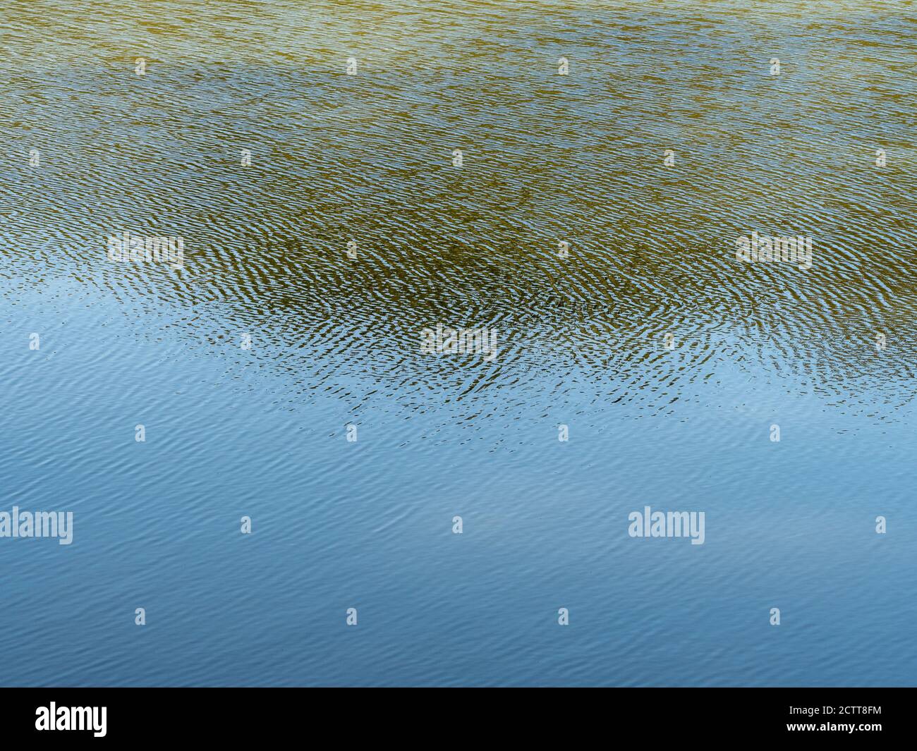Shadows reflected in the rippled river water surafce Stock Photo - Alamy
